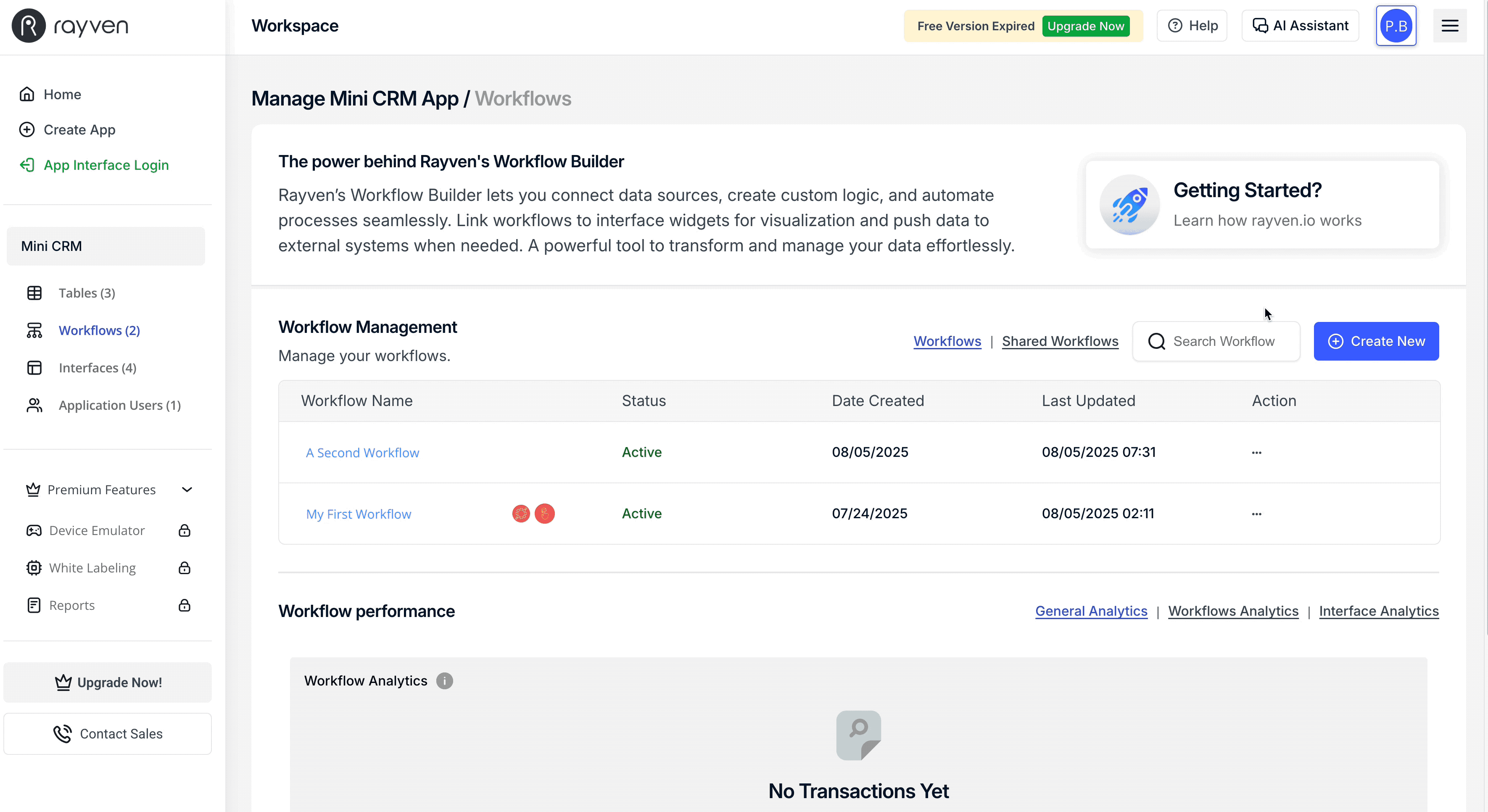 Getting Started with the Workflow Builder